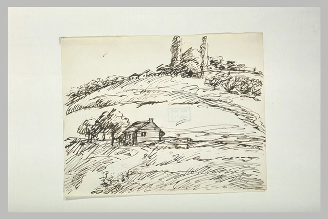 Maison dans un paysage - Théophile Alexandre Steinlen | Musée d'Orsay