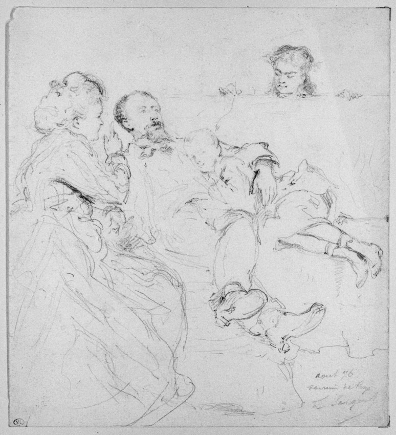 La famille Edmond Turquet - Lucien Pierre Sergent | Musée d'Orsay