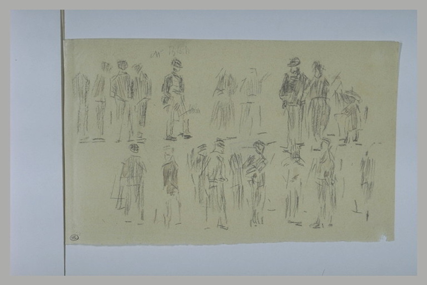 Etudes de personnages - Eugène Boudin | Musée d'Orsay