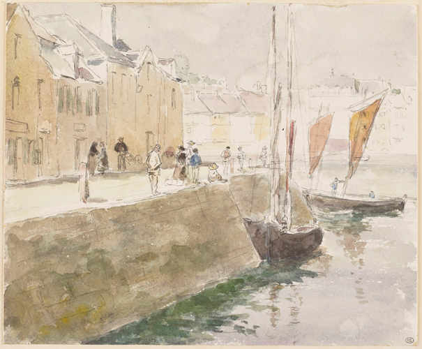 Quai dans un port, à marée descendante - Henri Rouart | Musée d'Orsay