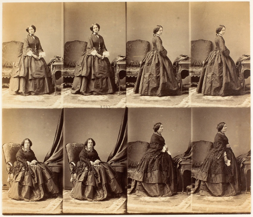 Lady Nugent et une jeune femme en huit poses, quatre de chaque - André ...