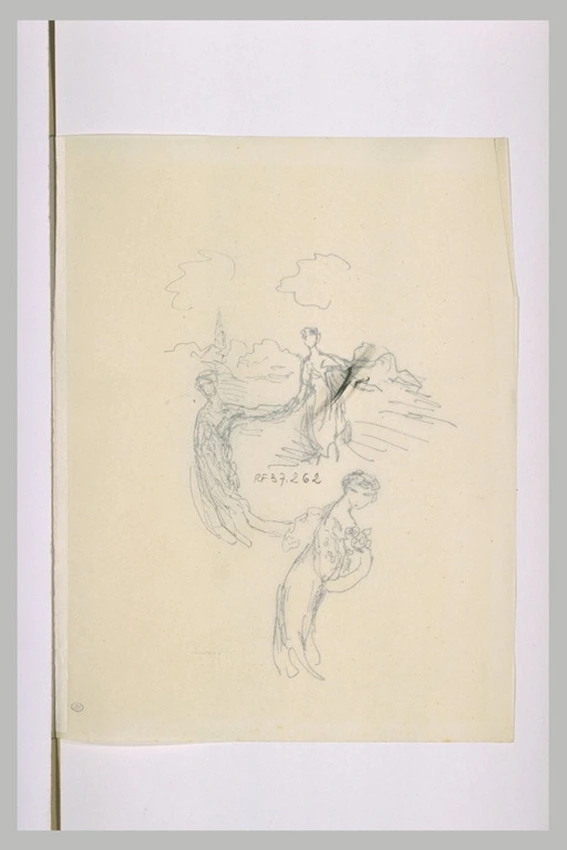 Ronde de trois femmes dans un paysage - Pierre Laprade | Musée d'Orsay