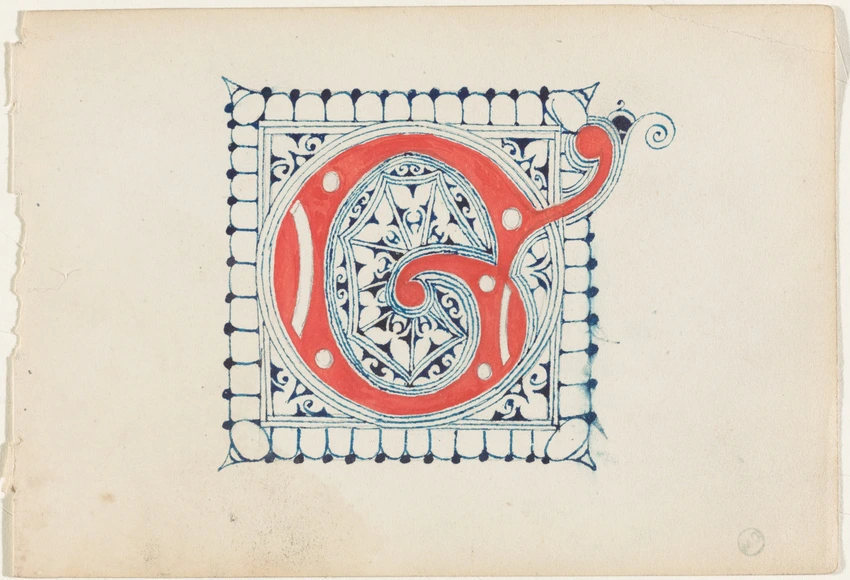 Lettrine (G) - Alphonse Gosset | Musée d'Orsay