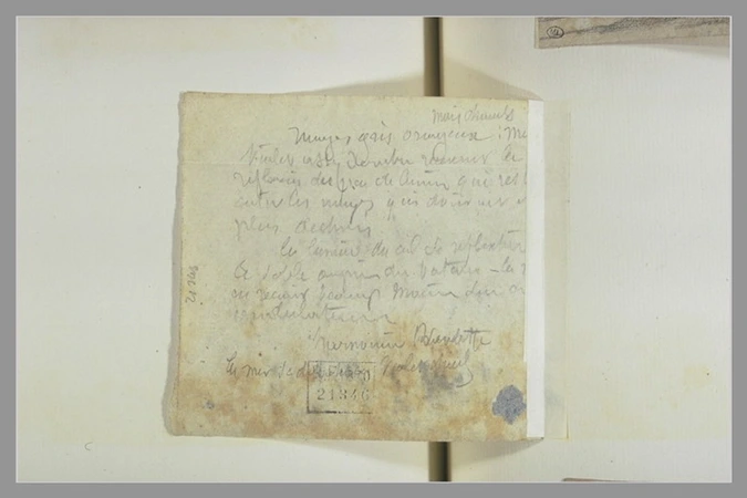 Notes manuscrites - Eugène Boudin | Musée d'Orsay