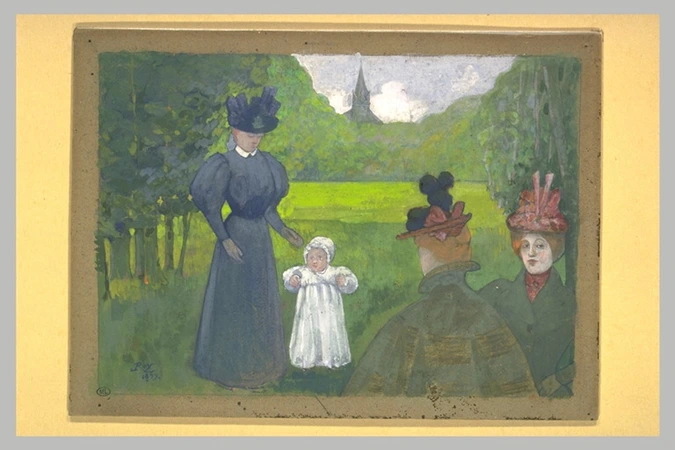 La promenade - Louis Roy | Musée d'Orsay
