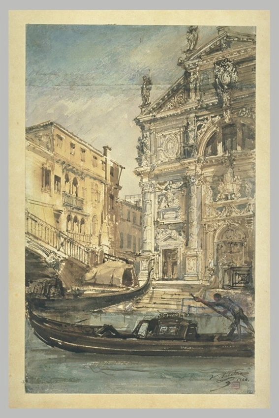 Eglise San Moïsé, à Venise - François Victor Sabatier | Musée d'Orsay