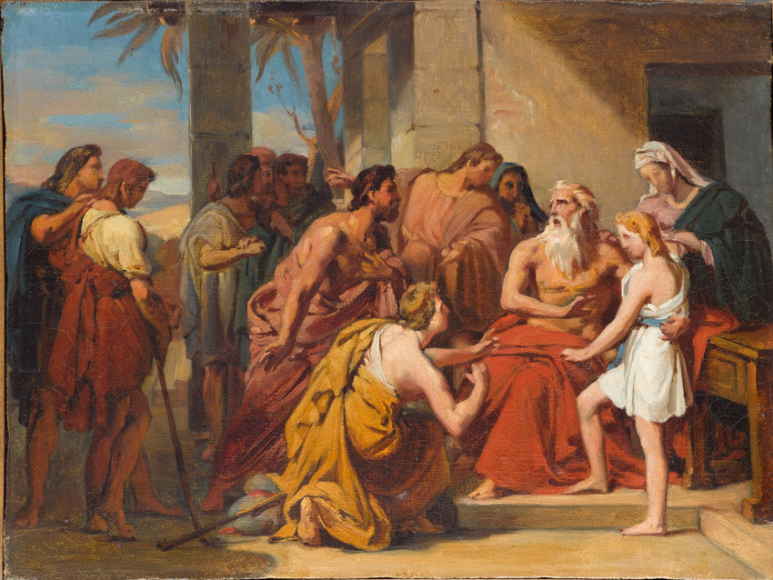 Jacob refusant de livrer Benjamin - Jean-Louis Bézard | Musée d'Orsay