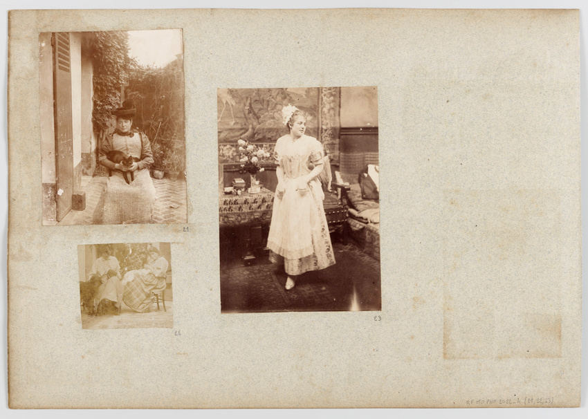 Lili Grenier déguisée dans l'atelier d'Albert Grenier - François Gauzi ...