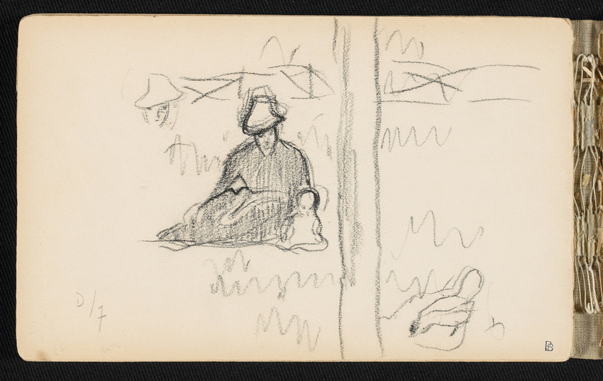 Femme et enfant assis sous un arbre - Pierre Bonnard | Musée d'Orsay