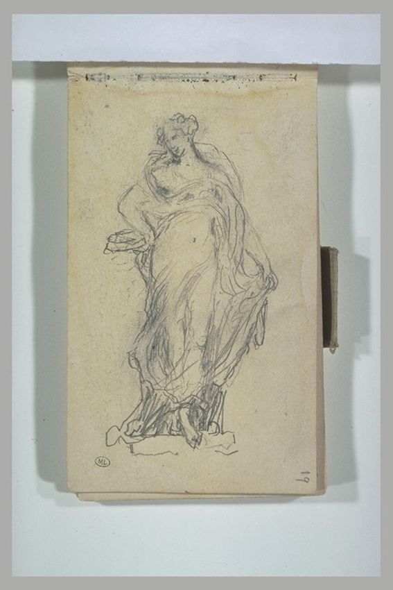 Statue de femme drapée, debout - Henri Chapu | Musée d'Orsay