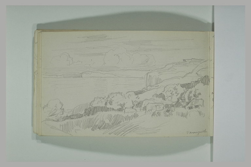 Falaise surplombant la mer à Varengeville - Emile René Ménard | Musée d ...