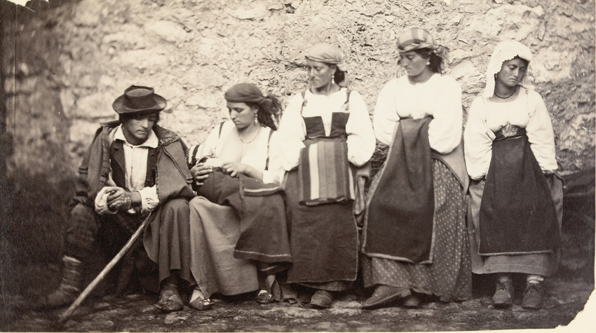 Paysans italiens posant - Edmond Lebel | Musée d'Orsay