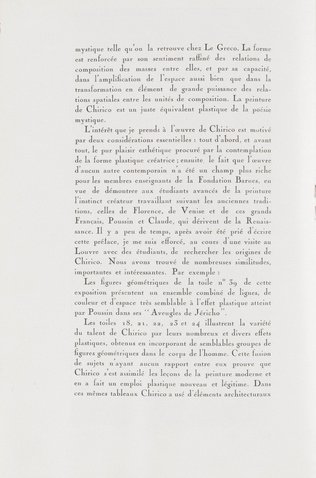 Chirico - Albert C. Barnes | Musée de l'Orangerie
