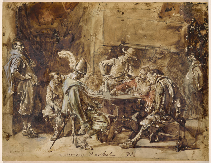 Scène de cabaret - Ernest Meissonier | Musée d'Orsay