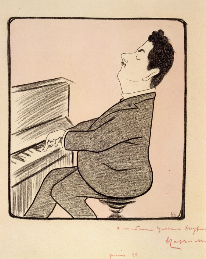 Giacomo Puccini, au piano - Cappiello (atelier) | Musée d'Orsay