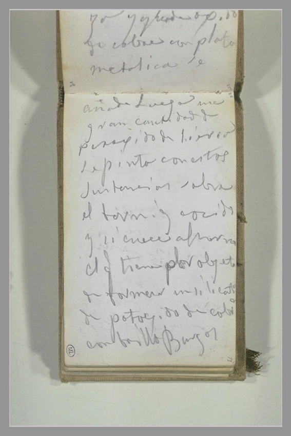 Annotation manuscrite - Mariano Fortuny y Marsal | Musée d'Orsay
