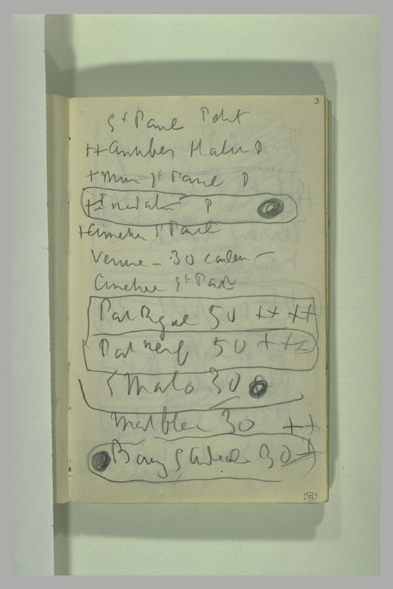 Annotations manuscrites - Paul Signac | Musée d'Orsay