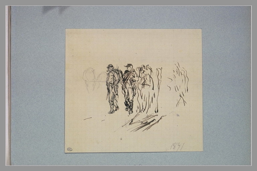Des soldats en marche - Ernest Meissonier | Musée d'Orsay