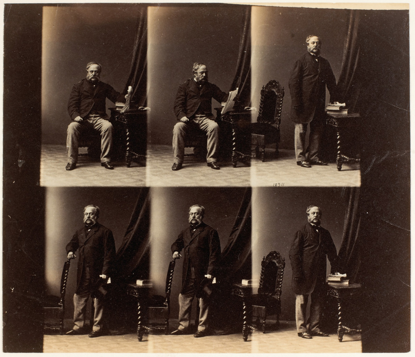 Général Slade en six poses - André Adolphe Eugène Disdéri | Musée d'Orsay