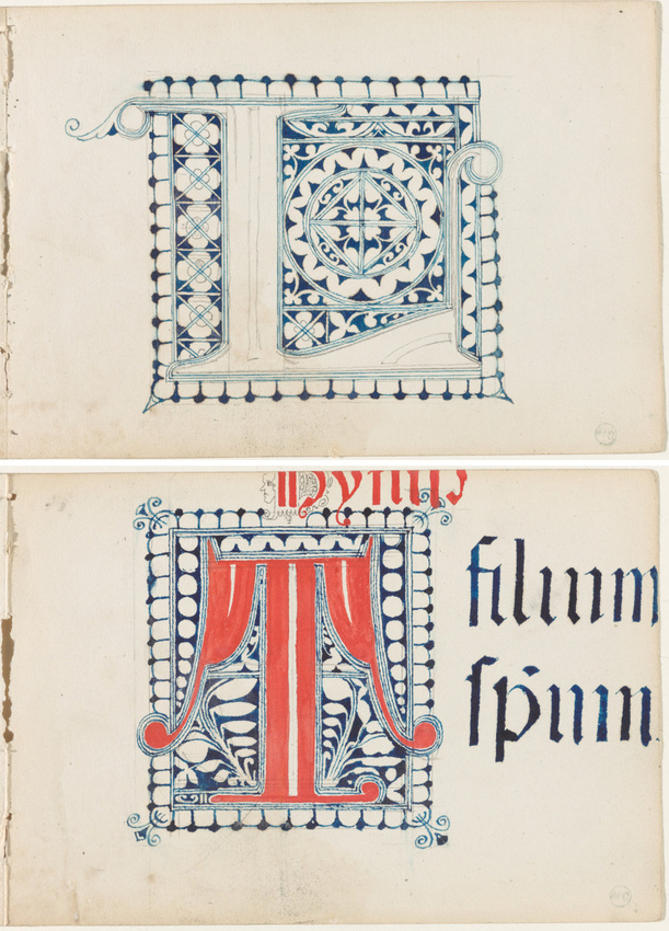 Lettrine T (recto) ; Lettrine L (verso) - Alphonse Gosset | Musée d'Orsay