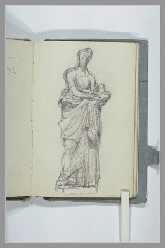 Sculpture d'une figure drapée - Henri Chapu | Musée d'Orsay