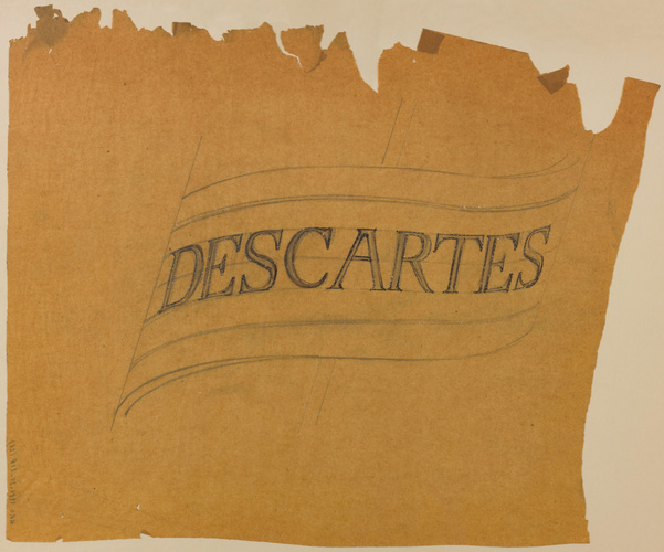 Sorbonne, salle des comités, phylactère de Descartes - Charles Lameire ...