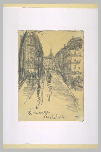 La Rue Monge - Théophile Alexandre Steinlen | Musée d'Orsay