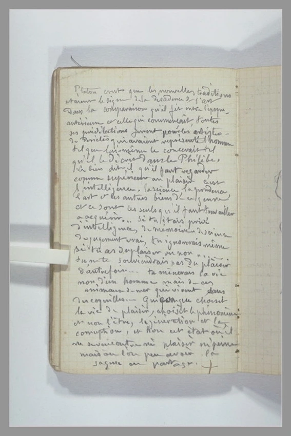 Notes manuscrites - Henri Chapu | Musée d'Orsay