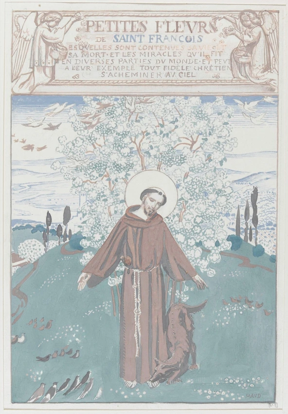 Illustration des Fioretti. Petites Fleurs de saint François d' Assise ...