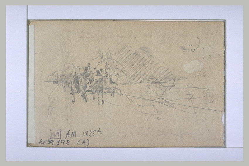 Croquis d'un fiacre - Giovanni Boldini | Musée d'Orsay