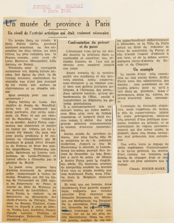 Un musée de province à Paris : un réveil de l'activité artistique qui ...