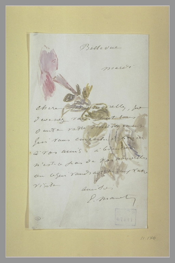 Mardi (1880), Bellevue, à Isabelle Lemonnier - Edouard Manet | Musée d ...