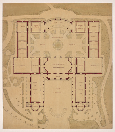 Palais des Expositions, ports du Point du Jour : plan - Jean-Camille ...