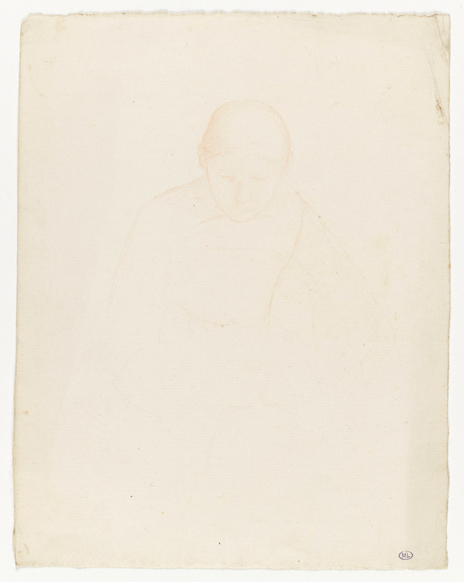 Jeune fille, de face, en buste - Edgar Degas | Musée d'Orsay