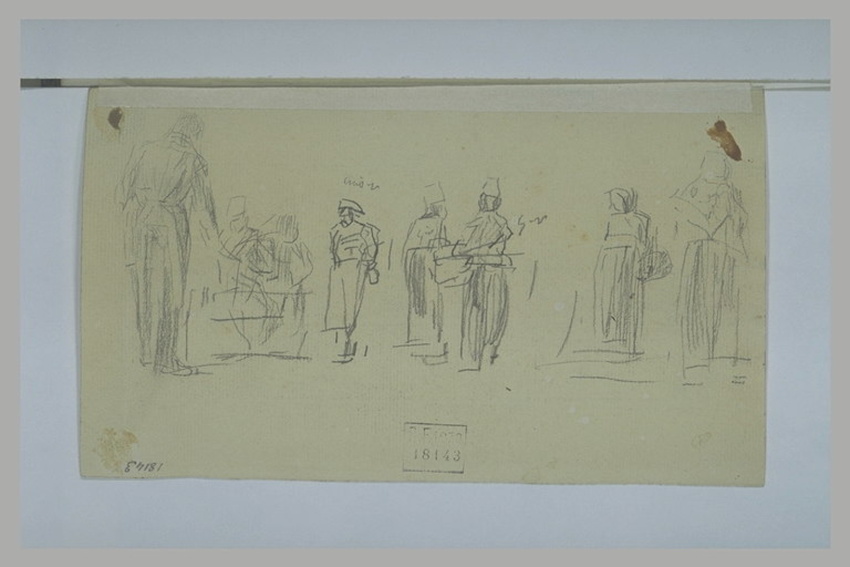 Etude de personnages - Eugène Boudin | Musée d'Orsay