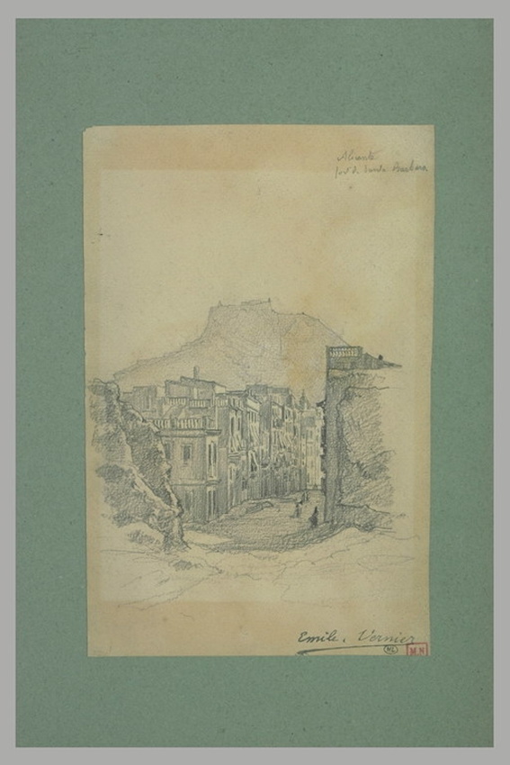 Le fort de Santa Barbara à Alicante - Emile-Louis Vernier | Musée d'Orsay