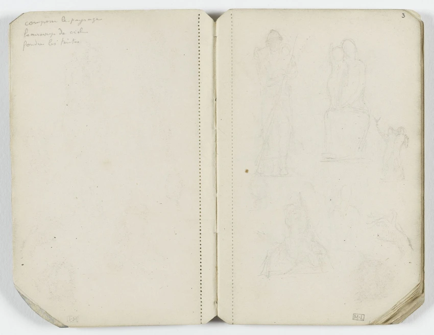 Annotations manuscrites - Jean Hugues | Musée d'Orsay