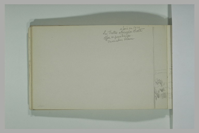 Annotations manuscrites ; paysage - Emile René Ménard | Musée d'Orsay