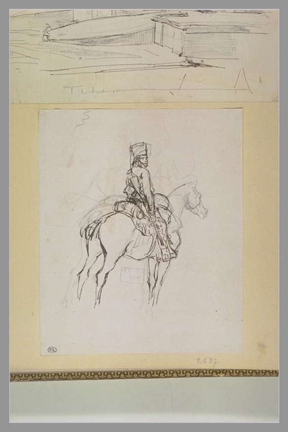 Hussard à cheval - Ernest Meissonier | Musée d'Orsay