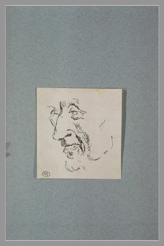 Portrait d'homme moustachu - Ernest Meissonier | Musée d'Orsay