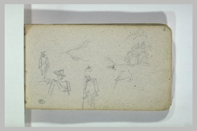 Etudes de personnages - Pierre Andrieu | Musée d'Orsay