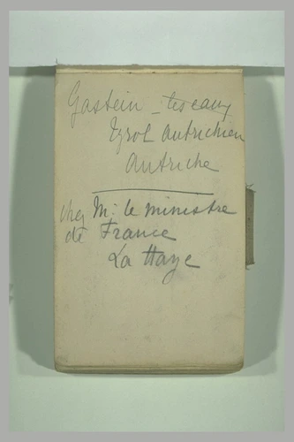 Annotations manuscrites - François Pompon | Musée d'Orsay