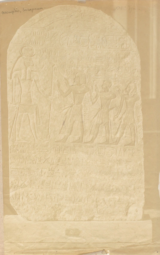 Stèle du Serapeum de Memphis, Musée du Louvre - Théodule Devéria ...