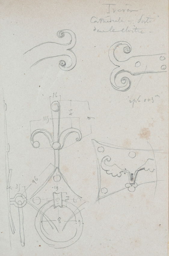 Trèves, cathédrale, porte dans le cloitre - Victor Ruprich-Robert ...