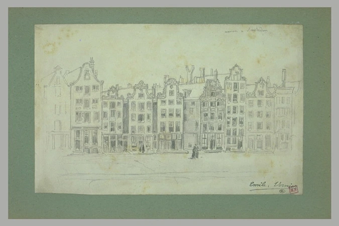 Maisons à Amsterdam - Emile-Louis Vernier | Musée d'Orsay