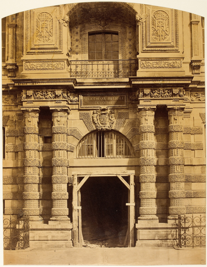 Le Louvre, entrée de la Bibliothèque Impériale - Anonyme | Musée d'Orsay