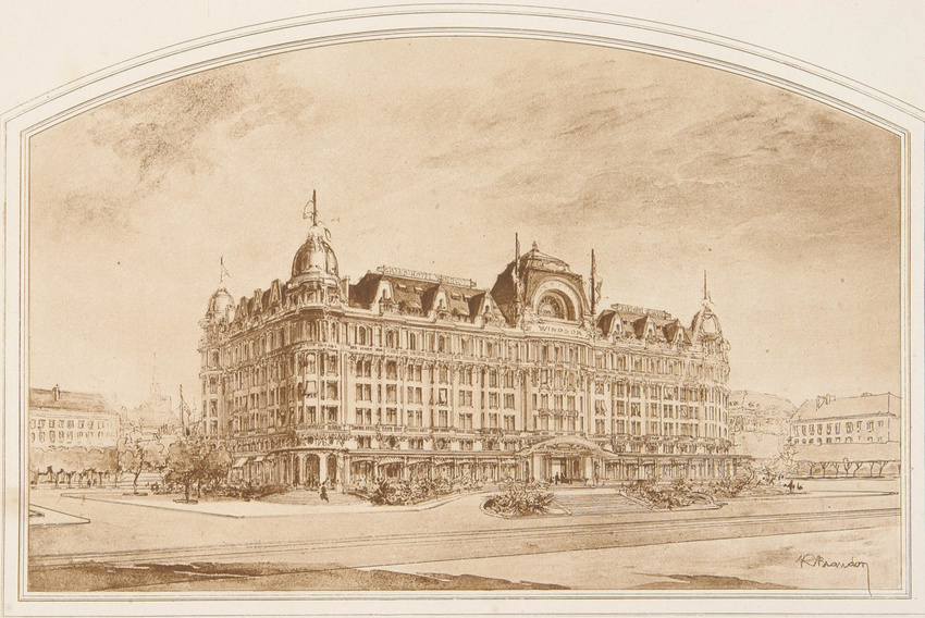 Hôtel Windsor à Alexandrie - Raoul Brandon | Musée d'Orsay