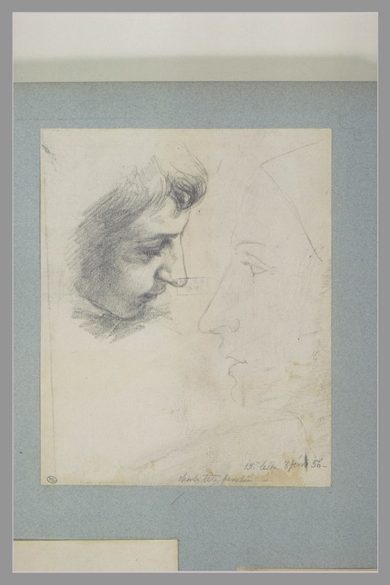 Etudes de têtes - Charles Meissonier | Musée d'Orsay