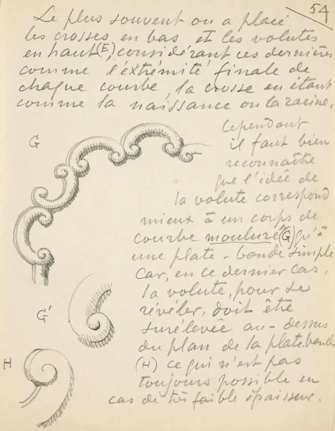 Courbes juxtaposées - Eugène Grasset | Musée d'Orsay