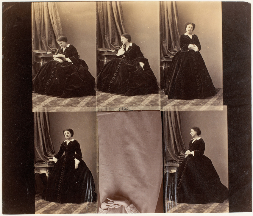 Mme Madeleine Brohan en six poses, deux assise, quatre debout - André ...